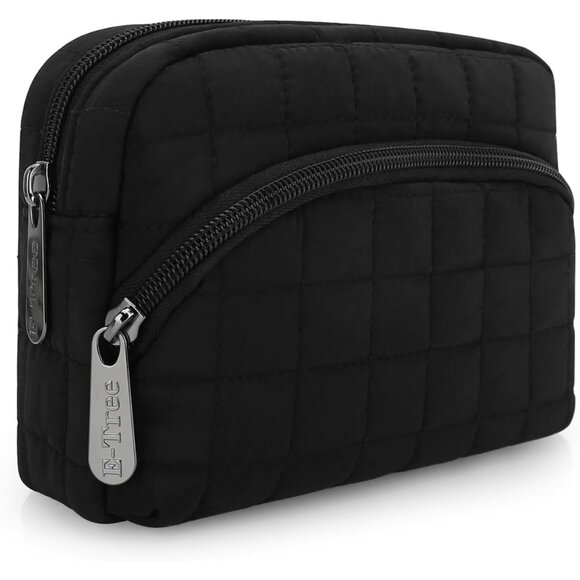 Other | Stylish Puffer Makeup Bag With Zipper Spacious Organizer For ...